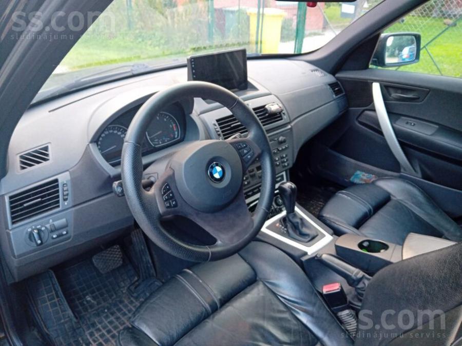 Черный БМВ Х3 2004 в Рига, объемом двигателя 3.00 л и пробегом 437 тыс. км за 4490 €, фото 6 на AUTOMOTO.COM.LV