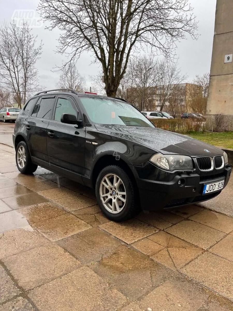 Black BMW X3 2004 in Vilnius, with an engine capacity of 3.00 L and mileage of 245 thousand km for 3000 €, photo 1 on AUTOMOTO.COM.LV