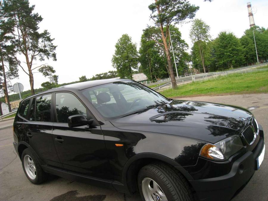 Black BMW X3 2004 in Vilnius, with an engine capacity of 2.00 L and mileage of 225 thousand km for 3700 €, photo 1 on AUTOMOTO.COM.LV