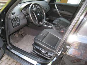 Black BMW X3 2004 in Vilnius, with an engine capacity of 2.00 L and mileage of 225 thousand km for 3700 €, photo 14 on AUTOMOTO.COM.LV