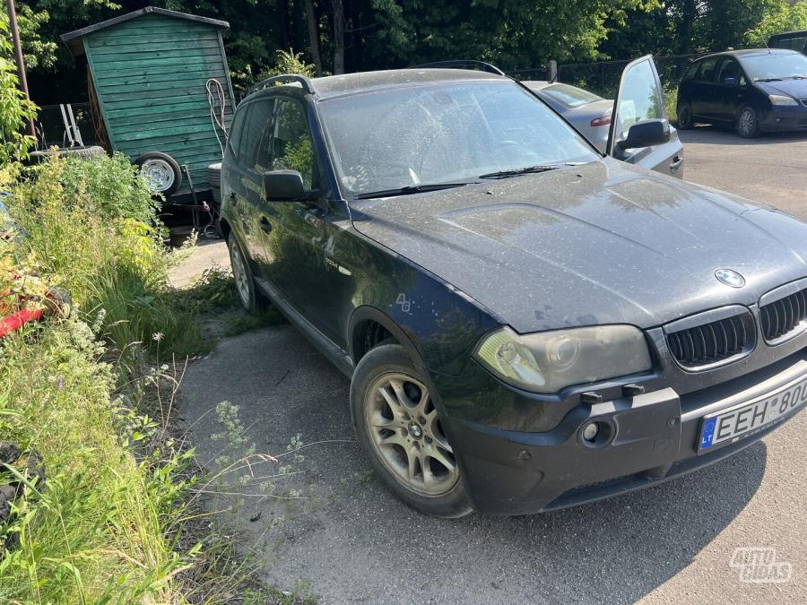 Melns BMW X3 2004 Šauļi, ar dzinēja tilpumu 2.00 L un nobraukumu 500 tūkst. km par 1149 €, foto 6 vietnē AUTOMOTO.COM.LV