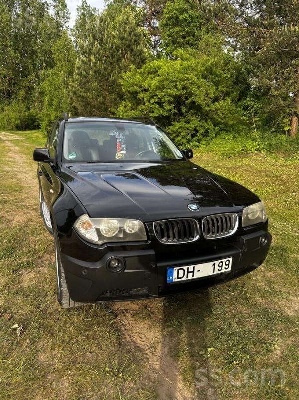 Melns BMW X3 2004 Rīga, ar dzinēja tilpumu 2.00 L un nobraukumu 233 tūkst. km par 4300 €, foto 1 vietnē AUTOMOTO.COM.LV