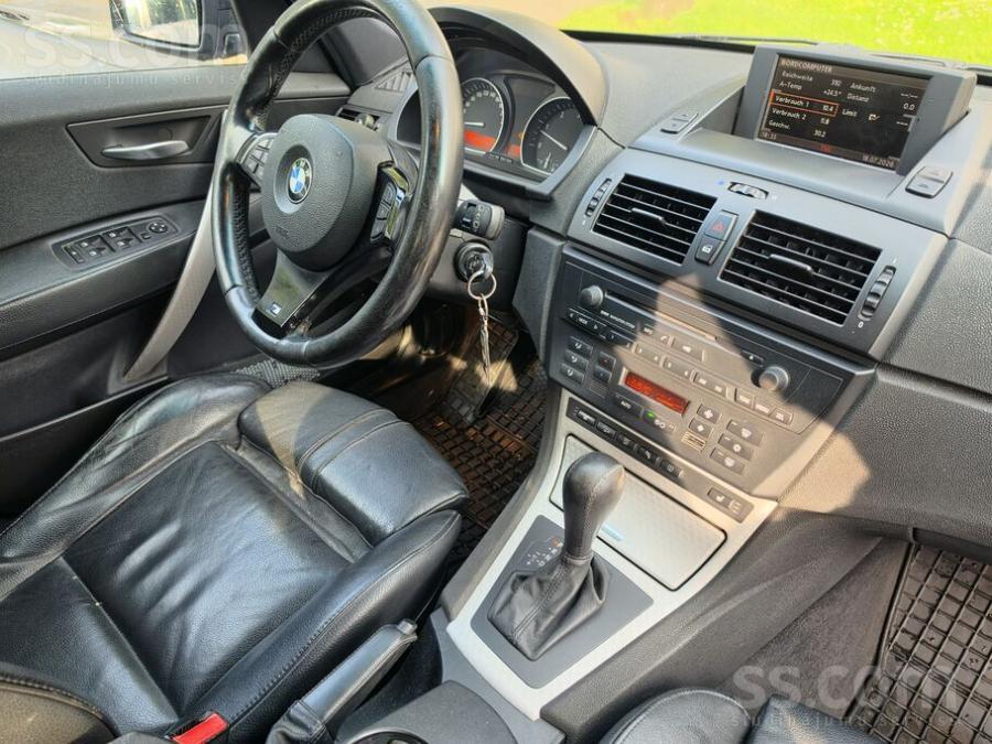 Melns BMW X3 2004 Rīga, ar dzinēja tilpumu 3.00 L un nobraukumu 380 tūkst. km par 4900 €, foto 9 vietnē AUTOMOTO.COM.LV