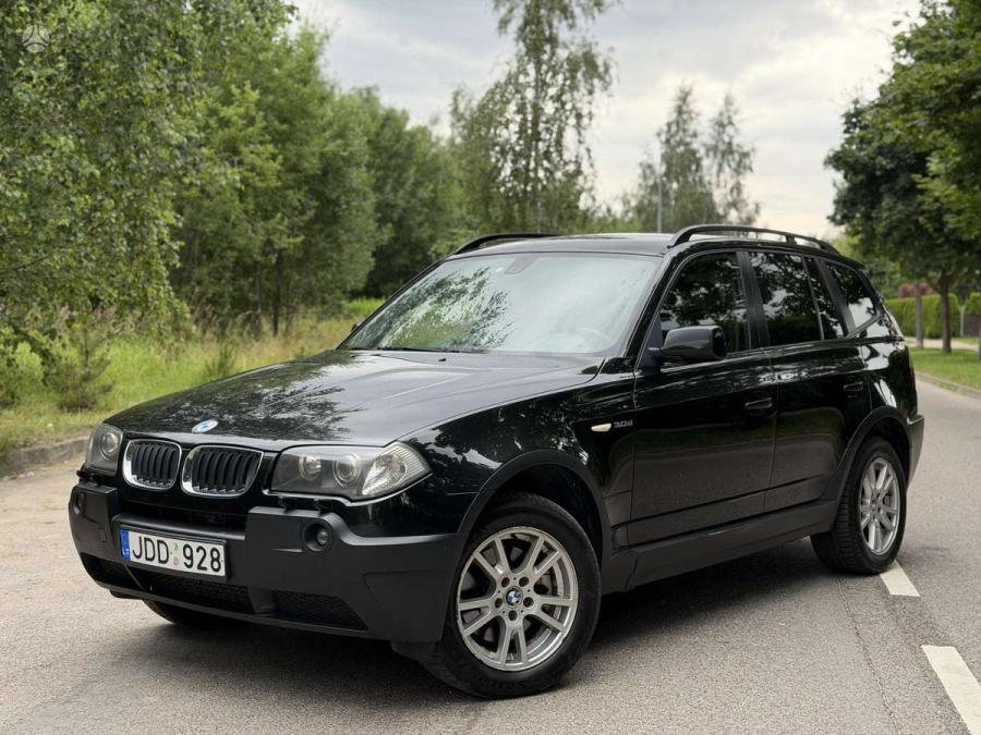 Black BMW X3 2004 in Vilnius, with an engine capacity of 2.99 L and mileage of 246 thousand km for 3650 €, photo 3 on AUTOMOTO.COM.LV