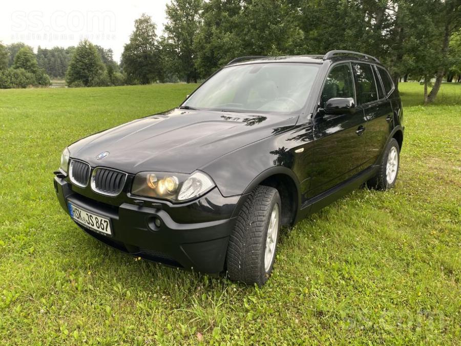 Черный БМВ Х3 2004 в Лудза, объемом двигателя 3.00 л и пробегом 0 тыс. км за 3850 €, фото 1 на AUTOMOTO.COM.LV