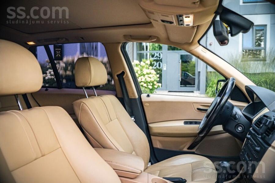 Black BMW X3 2004 in Riga, with an engine capacity of 2.50 L and mileage of 0 thousand km for 2990 €, photo 14 on AUTOMOTO.COM.LV