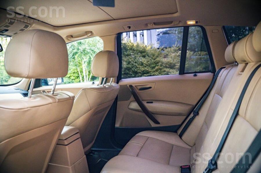 Black BMW X3 2004 in Riga, with an engine capacity of 2.50 L and mileage of 0 thousand km for 2990 €, photo 15 on AUTOMOTO.COM.LV