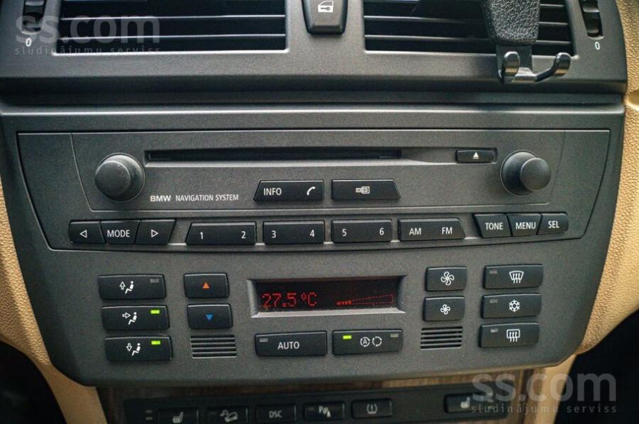 Black BMW X3 2004 in Riga, with an engine capacity of 2.50 L and mileage of 0 thousand km for 2990 €, photo 21 on AUTOMOTO.COM.LV