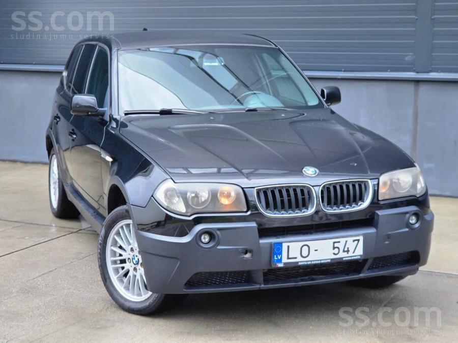 Черный БМВ Х3 2004 в Рига, объемом двигателя 3.00 л и пробегом 393 тыс. км за 4300 €, фото 1 на AUTOMOTO.COM.LV