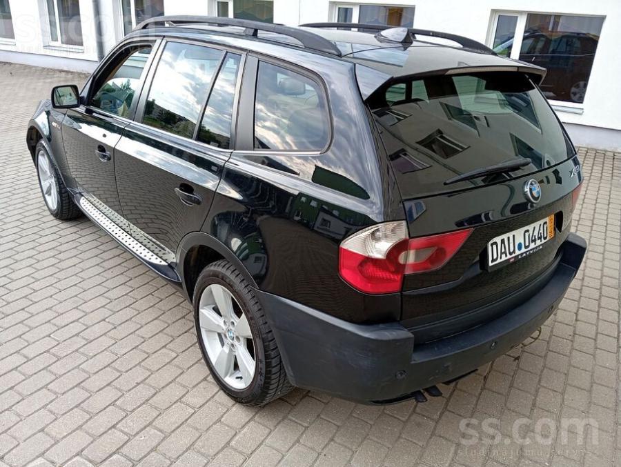 Melns BMW X3 2005 Balvi, ar dzinēja tilpumu 3.00 L un nobraukumu 0 tūkst. km par 2950 €, foto 4 vietnē AUTOMOTO.COM.LV