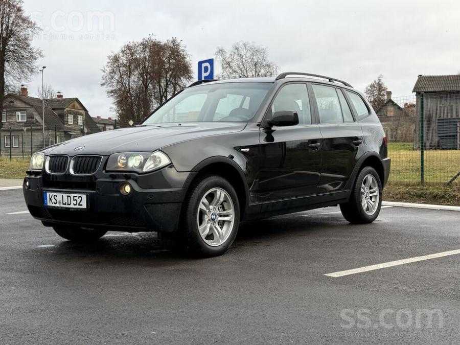 Black BMW X3 2005 in Ludza, with an engine capacity of 2.00 L and mileage of 343 thousand km for 5250 €, photo 2 on AUTOMOTO.COM.LV