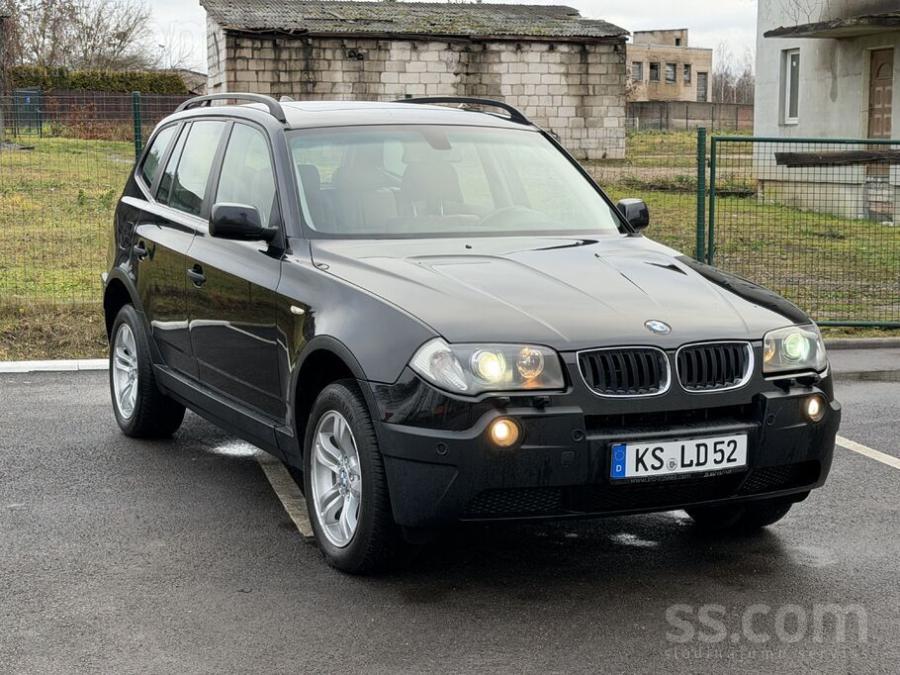 Black BMW X3 2005 in Ludza, with an engine capacity of 2.00 L and mileage of 343 thousand km for 5250 €, photo 3 on AUTOMOTO.COM.LV