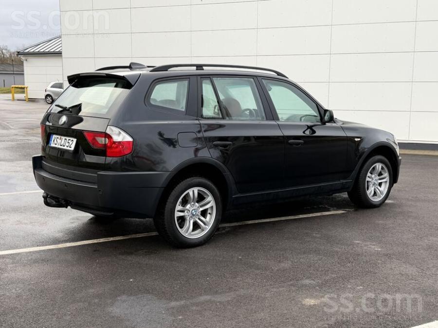 Black BMW X3 2005 in Ludza, with an engine capacity of 2.00 L and mileage of 343 thousand km for 5250 €, photo 5 on AUTOMOTO.COM.LV