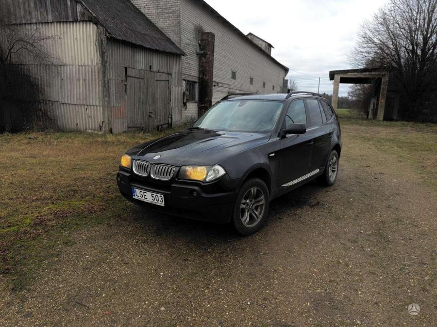 Melns BMW X3 2005 Kretinga, ar dzinēja tilpumu 2.00 L un nobraukumu 388 tūkst. km par 2650 €, foto 1 vietnē AUTOMOTO.COM.LV
