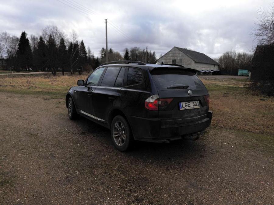 Melns BMW X3 2005 Kretinga, ar dzinēja tilpumu 2.00 L un nobraukumu 388 tūkst. km par 2650 €, foto 7 vietnē AUTOMOTO.COM.LV