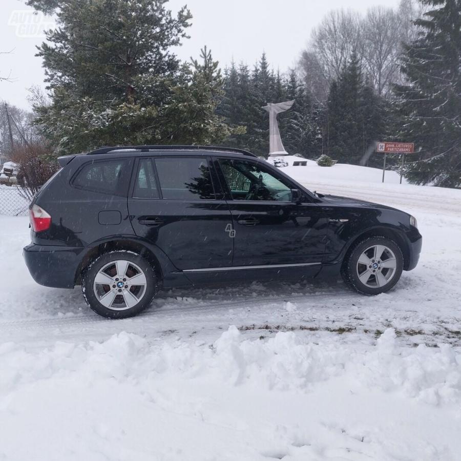Black BMW X3 2005 in Vilnius, with an engine capacity of 3.00 L and mileage of 360 thousand km for 3900 €, photo 6 on AUTOMOTO.COM.LV