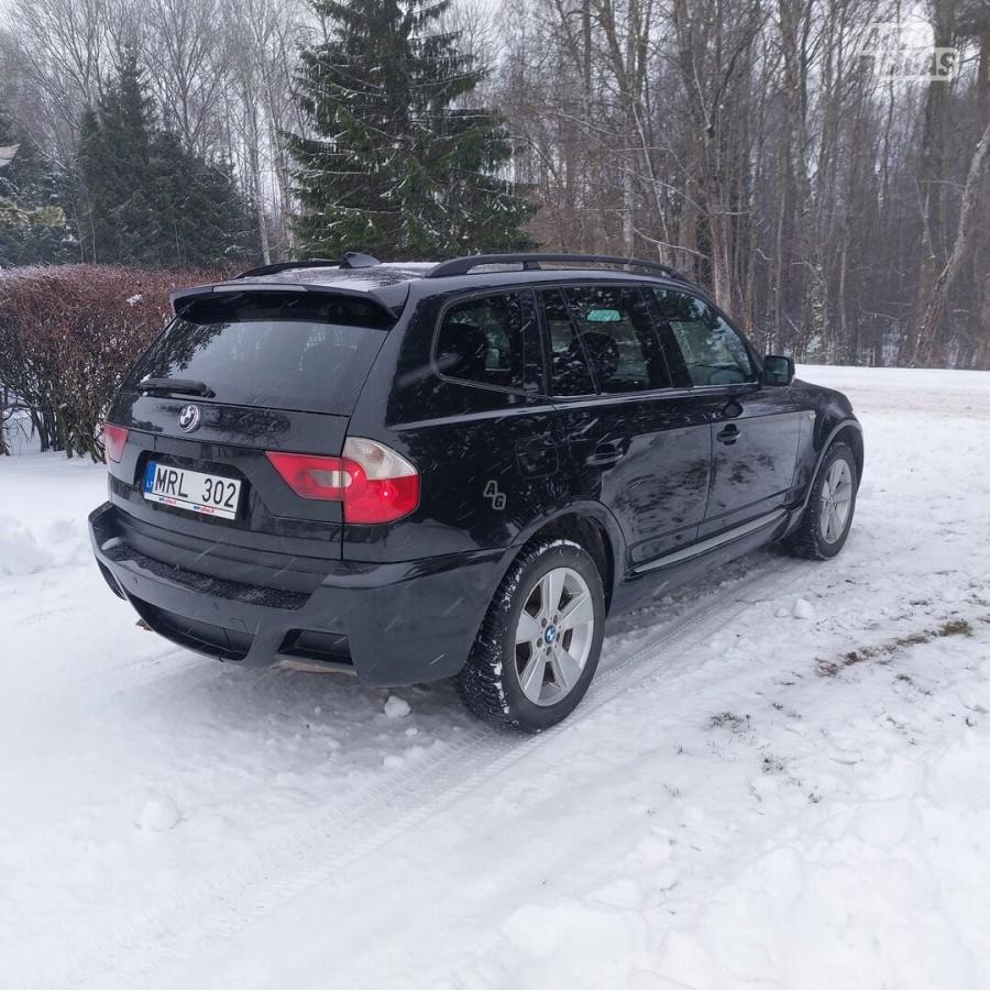 Black BMW X3 2005 in Vilnius, with an engine capacity of 3.00 L and mileage of 360 thousand km for 3900 €, photo 8 on AUTOMOTO.COM.LV