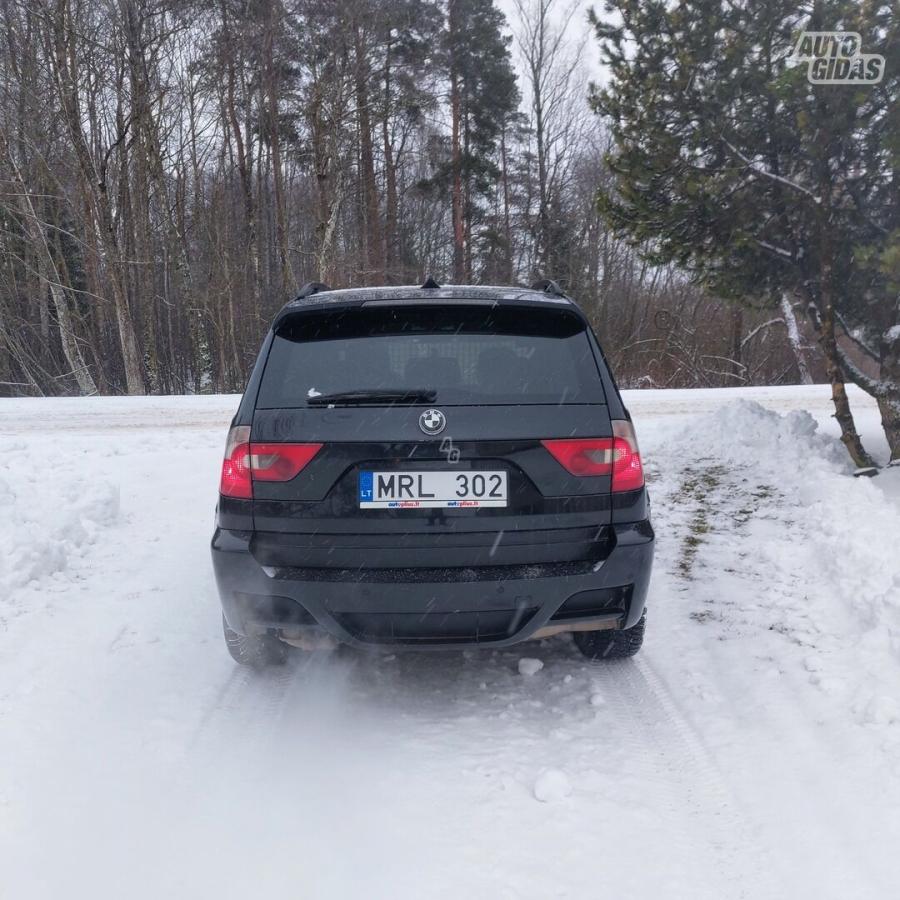Black BMW X3 2005 in Vilnius, with an engine capacity of 3.00 L and mileage of 360 thousand km for 3900 €, photo 10 on AUTOMOTO.COM.LV