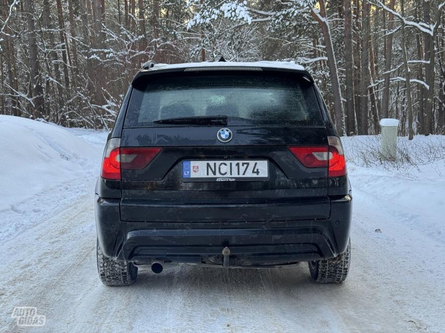 Black BMW X3 2005 in Vilnius, with an engine capacity of 2.00 L and mileage of 300 thousand km for 3400 €, photo 12 on AUTOMOTO.COM.LV