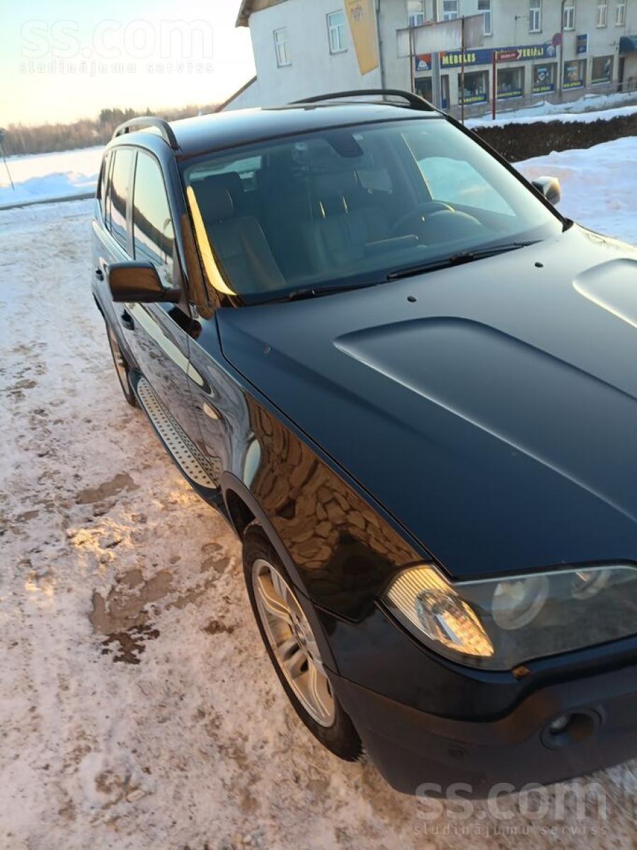 Black BMW X3 2005 in Aizkraukle, with an engine capacity of 3.00 L and mileage of 500 thousand km for 4500 €, photo 3 on AUTOMOTO.COM.LV