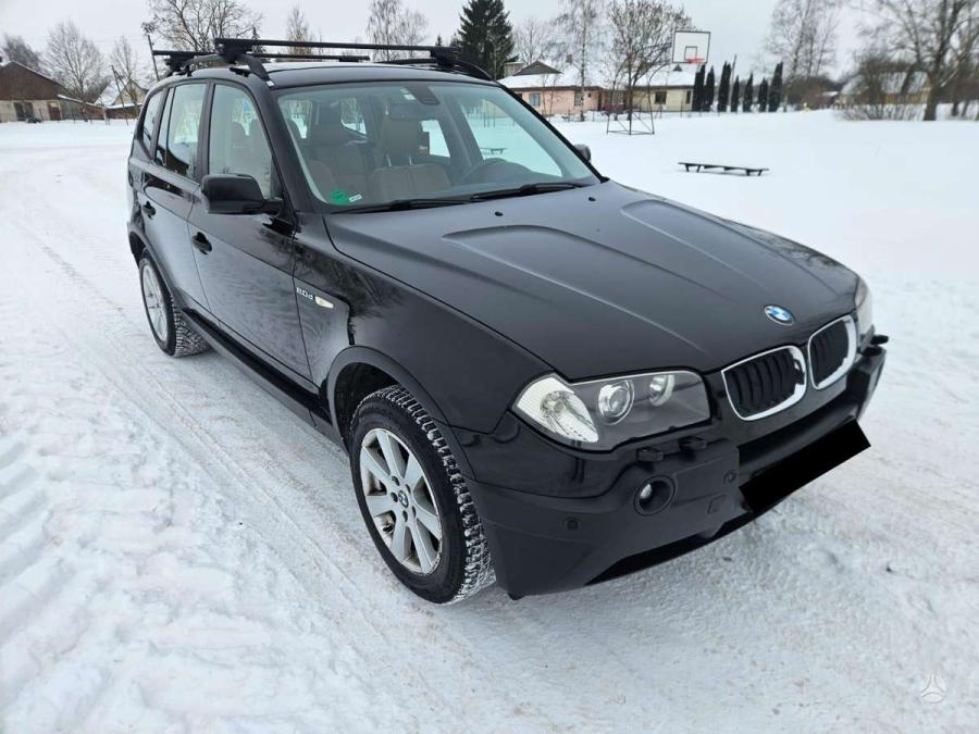 Melns BMW X3 2005 Ukmergė, ar dzinēja tilpumu 2.00 L un nobraukumu 172 tūkst. km par 3200 €, foto 3 vietnē AUTOMOTO.COM.LV