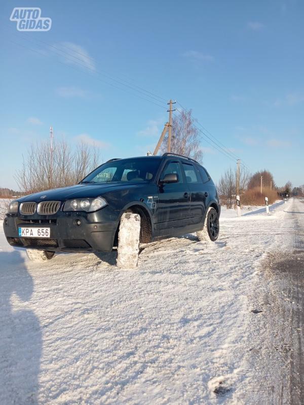 Black BMW X3 2005 in Kazlu Ruda, with an engine capacity of 3.00 L and mileage of 337 thousand km for 3300 €, photo 5 on AUTOMOTO.COM.LV