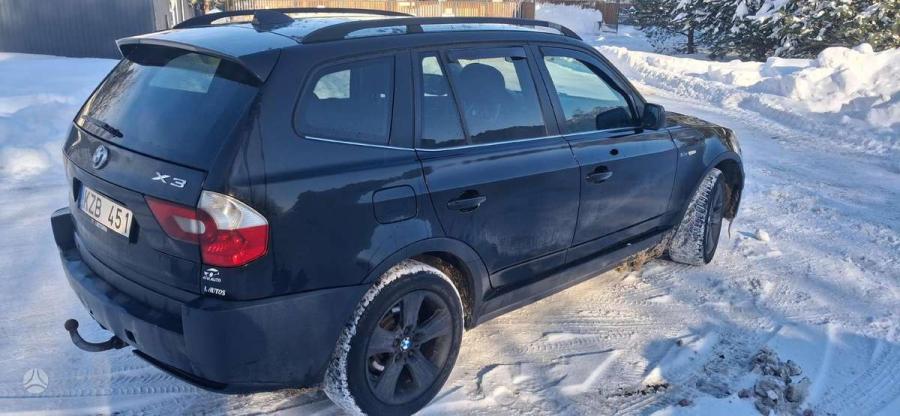 Melns BMW X3 2005 Pasvalys, ar dzinēja tilpumu 2.99 L un nobraukumu 345 tūkst. km par 3250 €, foto 5 vietnē AUTOMOTO.COM.LV