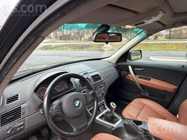 Black BMW X3 2005 in Ludza, with an engine capacity of 2.00 L and mileage of 343 thousand km for 4800 €, photo 9 on AUTOMOTO.COM.LV