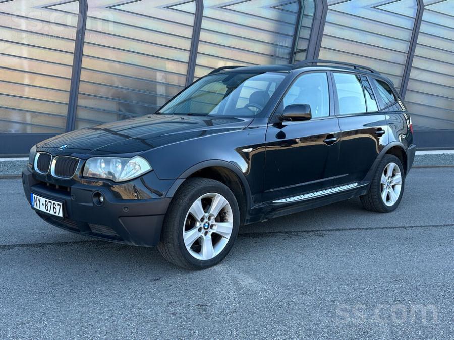 Melns BMW X3 2005 Liepāja, ar dzinēja tilpumu 2.00 L un nobraukumu 297 tūkst. km par 4500 €, foto 1 vietnē AUTOMOTO.COM.LV