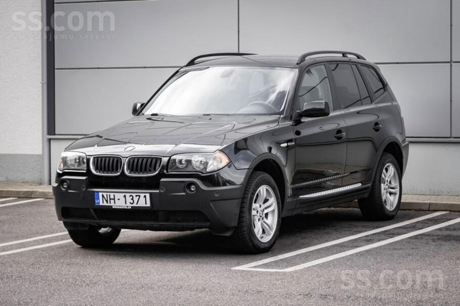 Black BMW X3 2005 in Riga, with an engine capacity of 2.00 L and mileage of 239 thousand km for 4500 €, photo 1 on AUTOMOTO.COM.LV