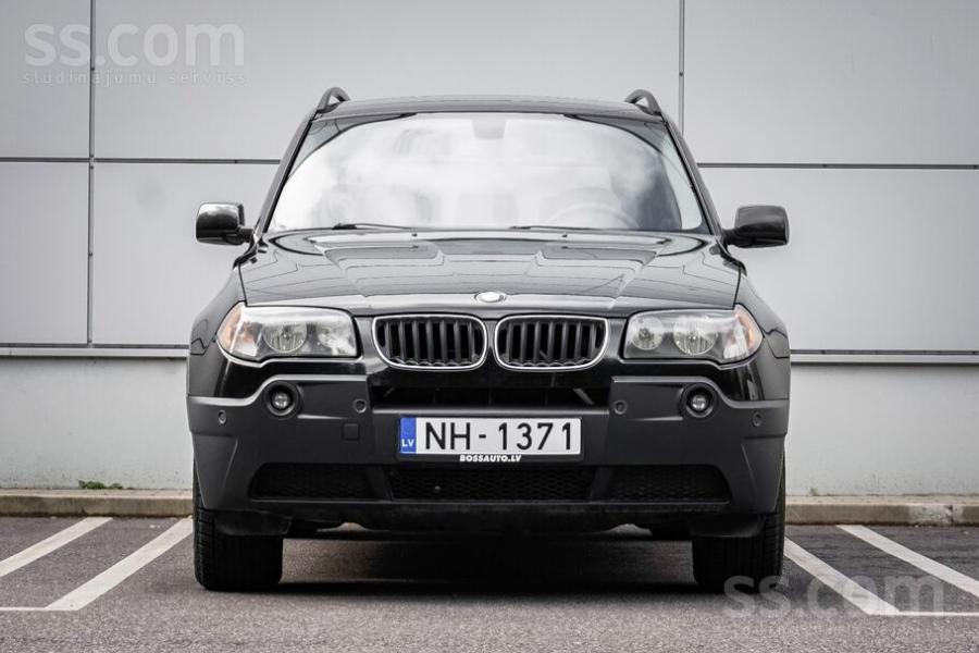 Black BMW X3 2005 in Riga, with an engine capacity of 2.00 L and mileage of 239 thousand km for 4500 €, photo 3 on AUTOMOTO.COM.LV