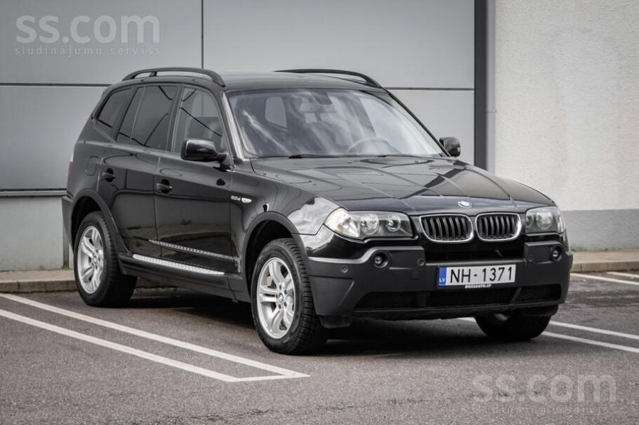Black BMW X3 2005 in Riga, with an engine capacity of 2.00 L and mileage of 239 thousand km for 4500 €, photo 4 on AUTOMOTO.COM.LV