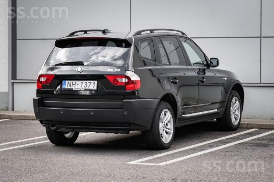 Black BMW X3 2005 in Riga, with an engine capacity of 2.00 L and mileage of 239 thousand km for 4500 €, photo 5 on AUTOMOTO.COM.LV