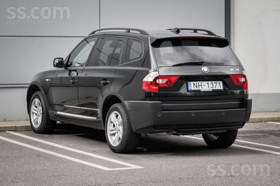 Black BMW X3 2005 in Riga, with an engine capacity of 2.00 L and mileage of 239 thousand km for 4500 €, photo 7 on AUTOMOTO.COM.LV