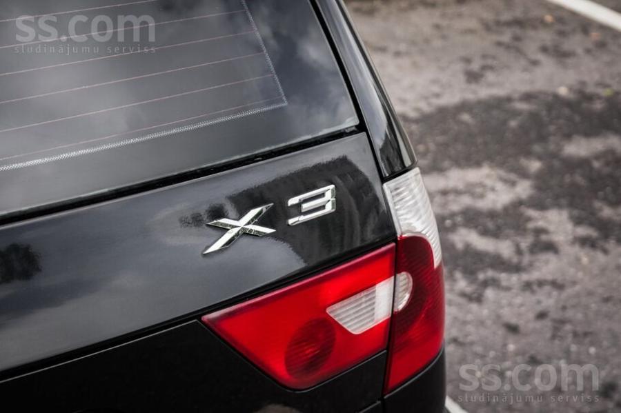 Black BMW X3 2005 in Riga, with an engine capacity of 2.00 L and mileage of 239 thousand km for 4500 €, photo 8 on AUTOMOTO.COM.LV