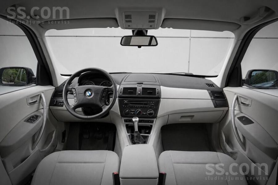Black BMW X3 2005 in Riga, with an engine capacity of 2.00 L and mileage of 239 thousand km for 4500 €, photo 16 on AUTOMOTO.COM.LV
