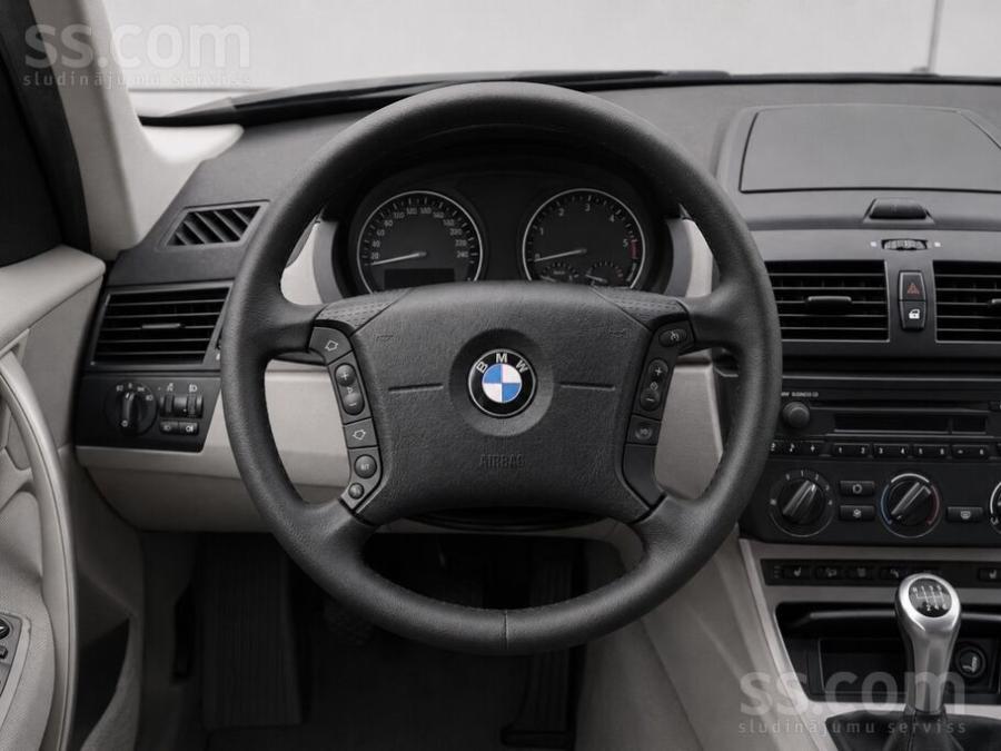 Black BMW X3 2005 in Riga, with an engine capacity of 2.00 L and mileage of 239 thousand km for 4500 €, photo 19 on AUTOMOTO.COM.LV