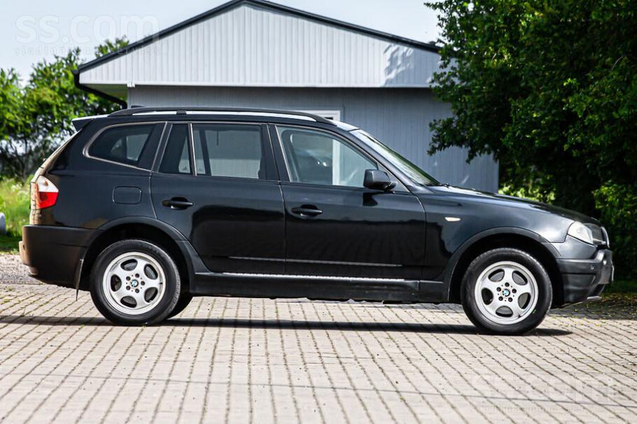 Black BMW X3 2005 in Tukums, with an engine capacity of 2.00 L and mileage of 409 thousand km for 3590 €, photo 6 on AUTOMOTO.COM.LV