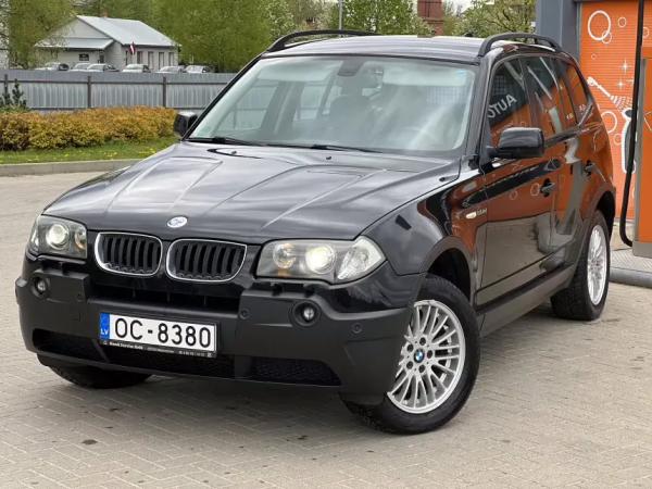 Melns BMW X3 2005 Jēkabpils, ar dzinēja tilpumu 2.00 L un nobraukumu 267 tūkst. km par 5600 €, foto 1 vietnē AUTOMOTO.COM.LV