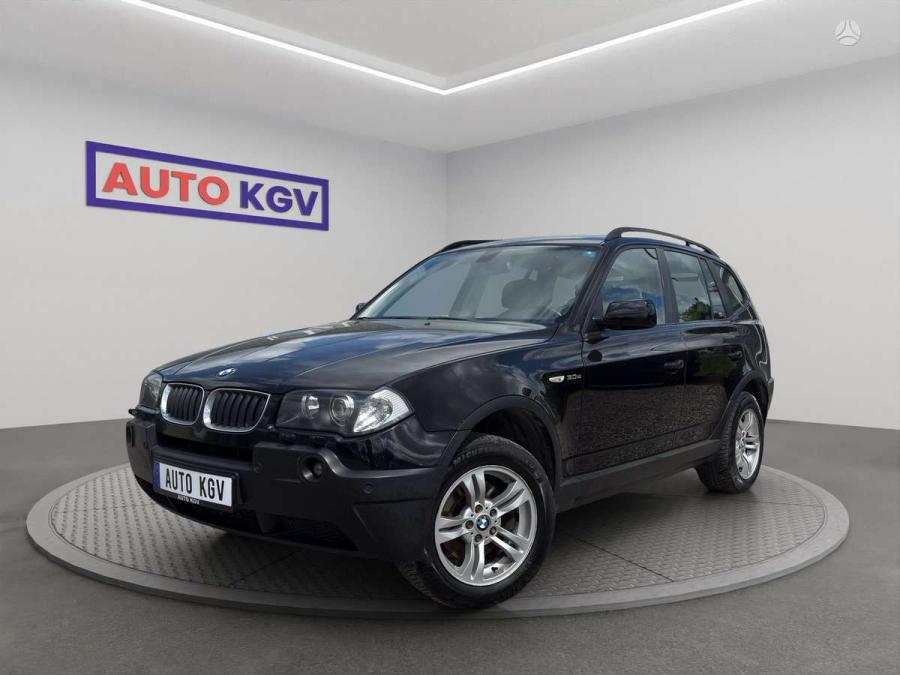 Melns BMW X3 2005 Kauņa, ar dzinēja tilpumu 3.00 L un nobraukumu 355 tūkst. km par 3999 €, foto 1 vietnē AUTOMOTO.COM.LV
