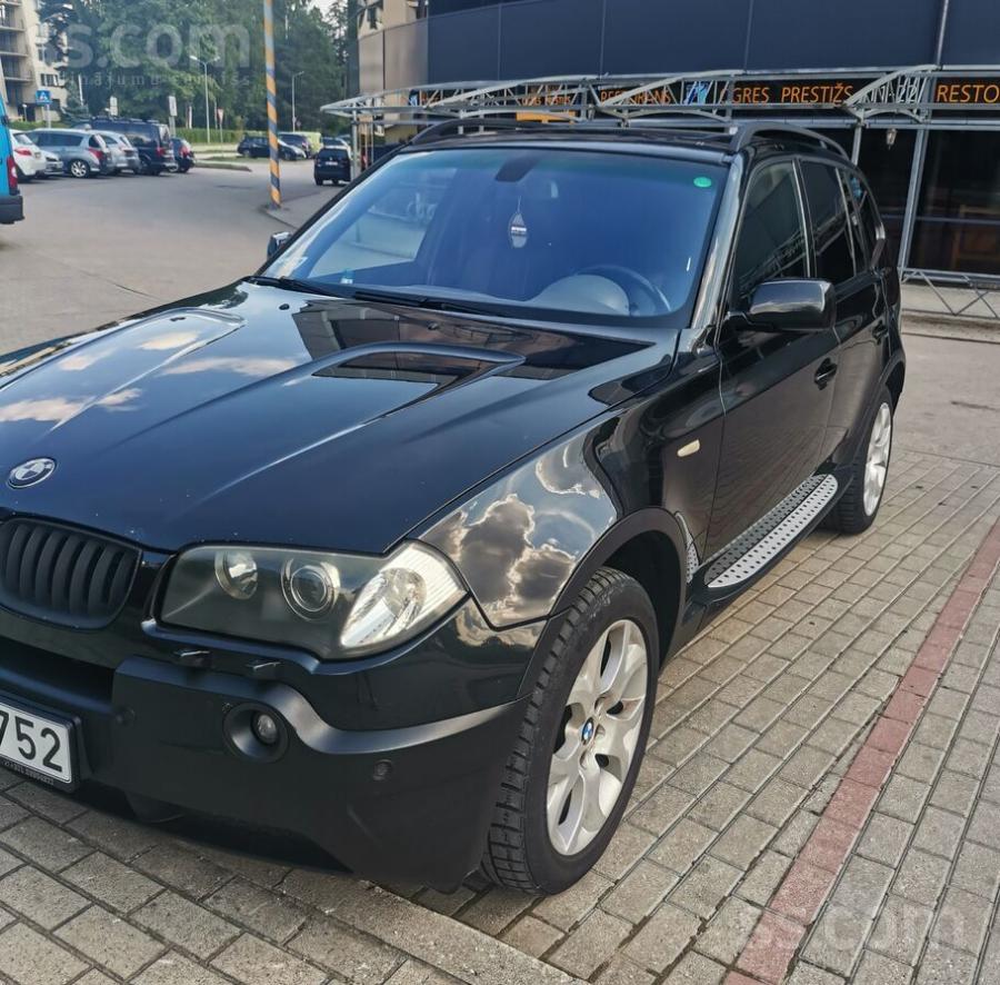 Черный БМВ Х3 2005 в Рига, объемом двигателя 3.00 л и пробегом 296 тыс. км за 3900 €, фото 1 на AUTOMOTO.COM.LV