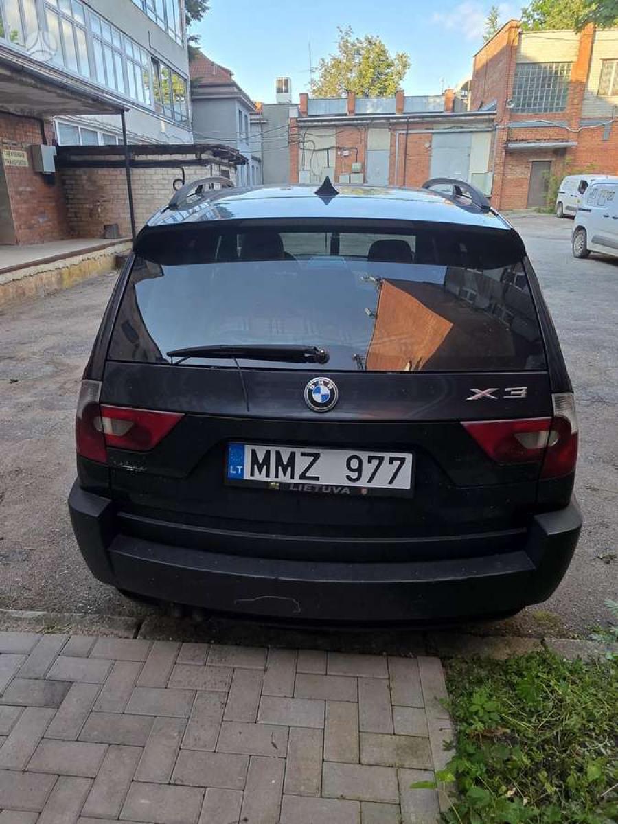 Черный БМВ Х3 2005 в Утена, объемом двигателя 2.99 л и пробегом 247 тыс. км за 3100 €, фото 3 на AUTOMOTO.COM.LV