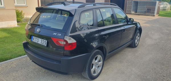 Black BMW X3 2005 in Pakruojis, with an engine capacity of 2.00 L and mileage of 301 thousand km for 3700 €, photo 3 on AUTOMOTO.COM.LV