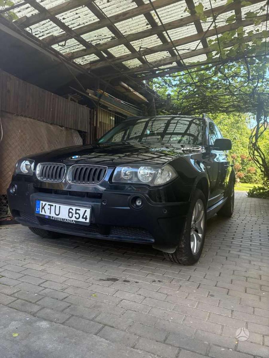 Melns BMW X3 2005 Kauņa, ar dzinēja tilpumu 2.00 L un nobraukumu 259 tūkst. km par 4400 €, foto 1 vietnē AUTOMOTO.COM.LV