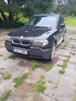 Melns BMW X3 2005 Tallina, ar dzinēja tilpumu 3.00 L un nobraukumu 367 tūkst. km par 3000 €, foto  vietnē AUTOMOTO.COM.LV