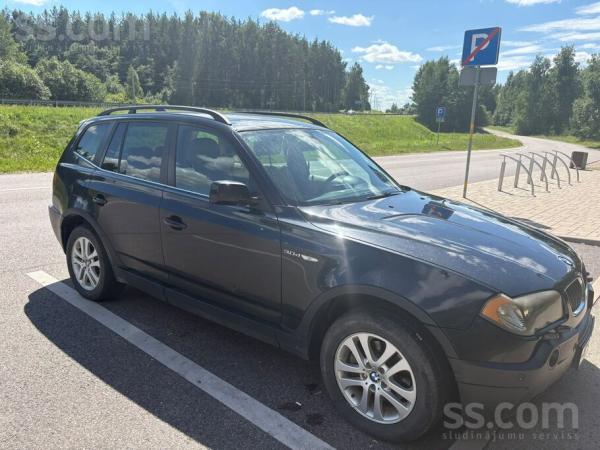 Черный БМВ Х3 2005 в Екабпилс, объемом двигателя 3.00 л и пробегом 402 тыс. км за 2500 €, фото 1 на AUTOMOTO.COM.LV