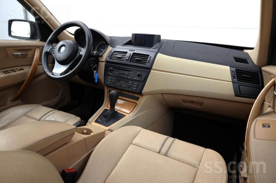 Melns BMW X3 2005 Rīga, ar dzinēja tilpumu 3.00 L un nobraukumu 339 tūkst. km par 3495 €, foto 10 vietnē AUTOMOTO.COM.LV