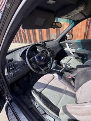 Black BMW X3 2005 in Kaunas, with an engine capacity of 3.00 L and mileage of 374 thousand km for 3300 €, photo 8 on AUTOMOTO.COM.LV