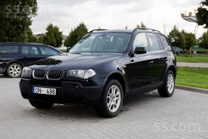 Melns BMW X3 2005 Liepāja, ar dzinēja tilpumu 3.00 L un nobraukumu 423 tūkst. km par 3200 €, foto  vietnē AUTOMOTO.COM.LV