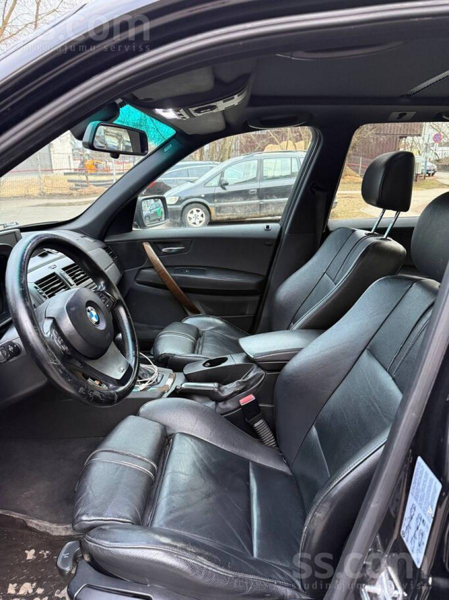 Melns BMW X3 2005 Rīga, ar dzinēja tilpumu 3.00 L un nobraukumu 310 tūkst. km par 3500 €, foto 9 vietnē AUTOMOTO.COM.LV